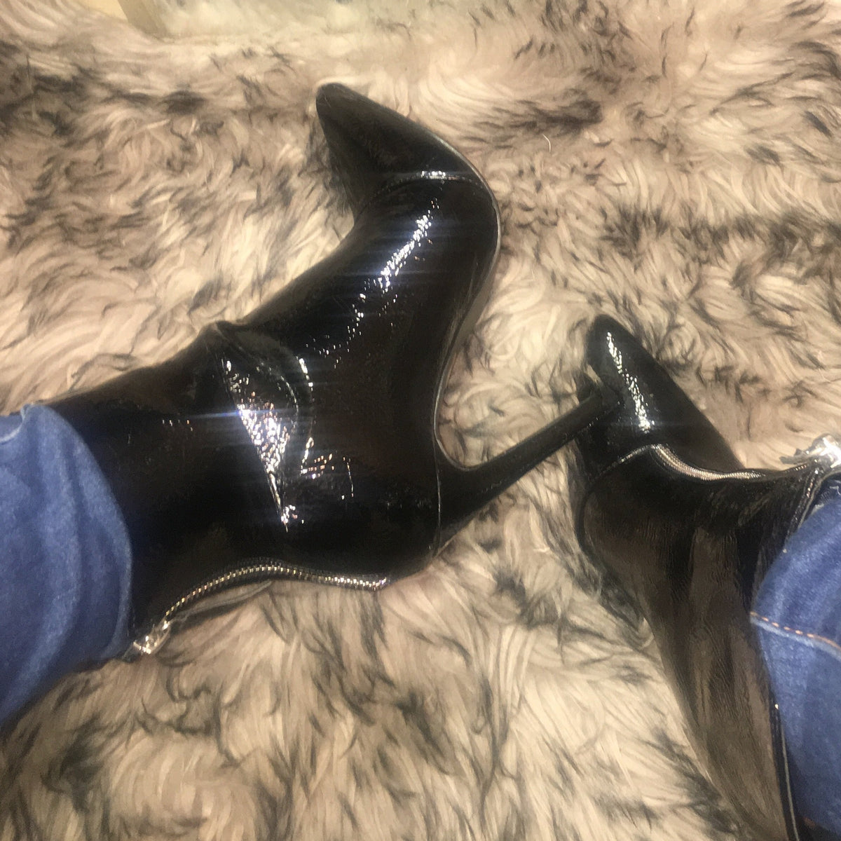 Allure- Black Stiletto boots – Rising High Company